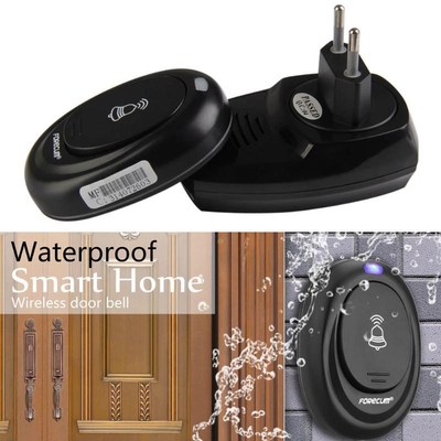 36 Songs Wireless Remote Control Door Bell Black 100M Range