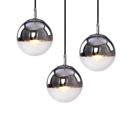 Modern Chandelier Simple Electroplated Spherical Golden Bubb