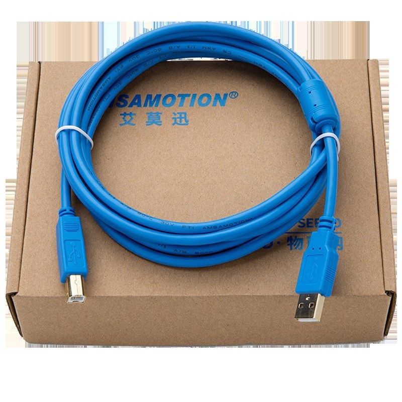 适用欧姆龙PLC编程电缆数据线CP1E CP1L CJ2M N方口下载线USB-CP1_虎窝淘