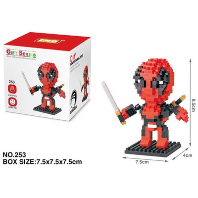 新品Marvel Spiderman Anime Action Figure Building Blocks Chi