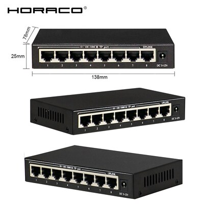 5/8/16/24 Gigabit Ethernet Switch 10/100/1000Mbps RJ45 LAN F