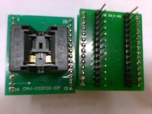 全新镀金IC测试座 适配器 烧录座 转换座TSSOP8转DIP28 SSOP8