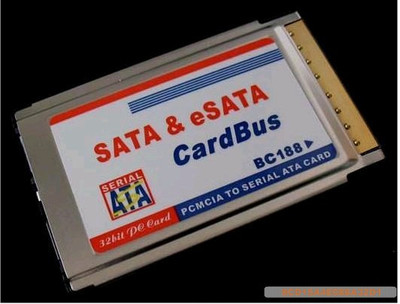 NECXG品牌PCMCIA转 ESATA+SATA卡SIL3512蕊片不露头