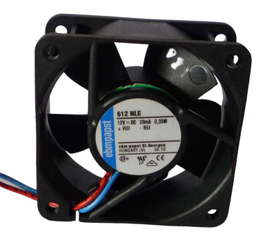 原装 ebmPAPST 6025 DC12V 3.5W 0.29A 612NLE 6cm 散热风扇