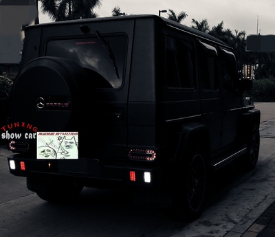 W463 G320G350G500G55G63G65 巴博斯 简体包围 LED灯 后杠