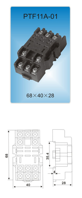 泰华宁波总代理继电器底座PTF-11A LY3 HH63P