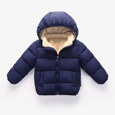 baby kids jackets boys winter thick coats warm cashmere hood