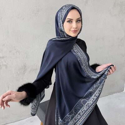 Fashion Printed Chiffon Sunscreen Shawl Scarf Headscarf