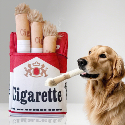 Nocciola Interactive Dog Toy香烟带盒宠物狗狗抛掷玩具