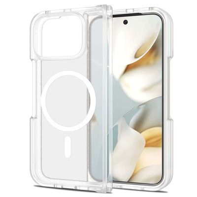 适用谷歌Pixel10 Pro Fold折叠屏手机壳肤感壳连体二合一半透明磨砂壳magsafe强磁吸保护套