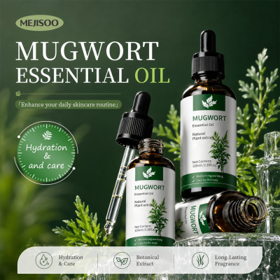 跨境亚马逊 Mugwort Essential Oil身体推拿按摩艾草精油100ml
