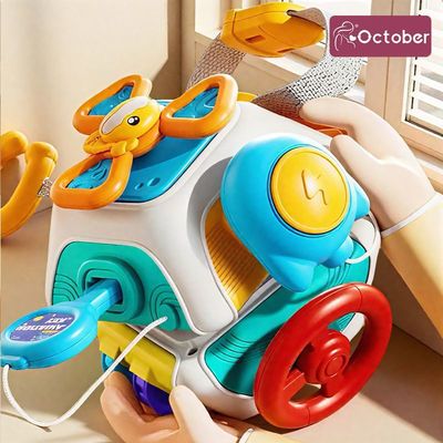 忙碌手抓球婴儿玩具6个月以上0一1到3岁宝宝幼儿童蒙氏早教多面体