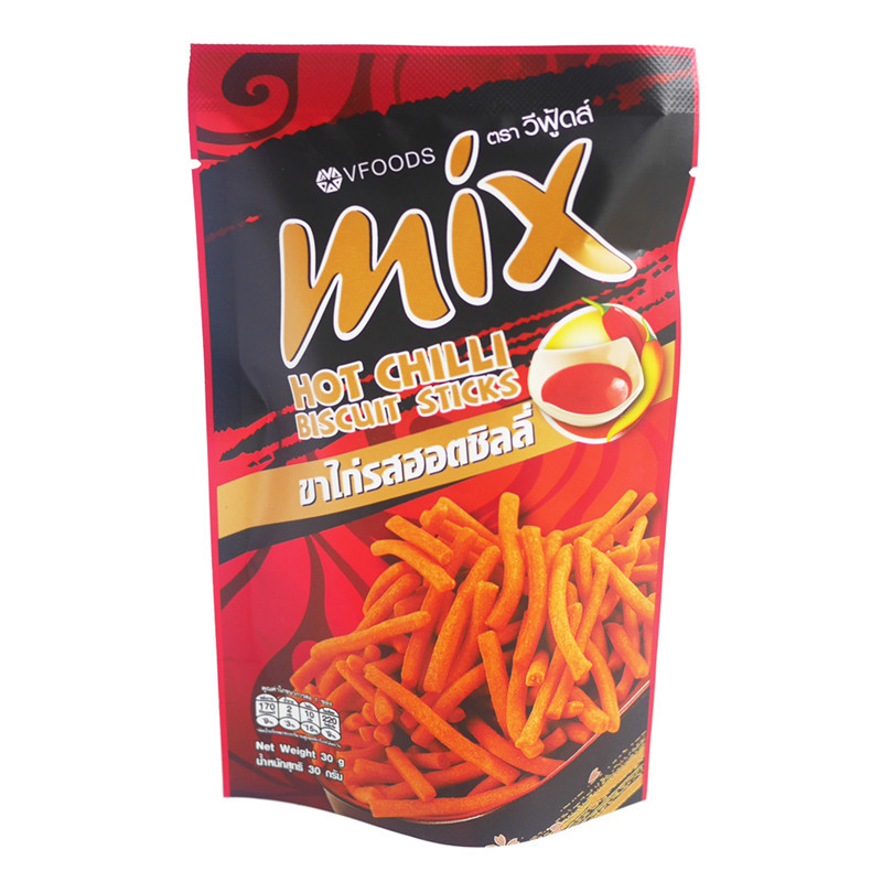 VFOODS MIX脆脆条香辣鸡味虾条泰国进口办公室休闲儿童膨化零食