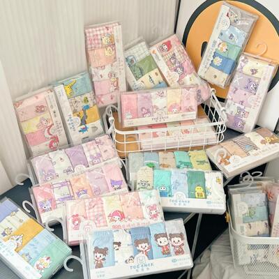 卡通棉平角谷尼熊纯棉5条装男女