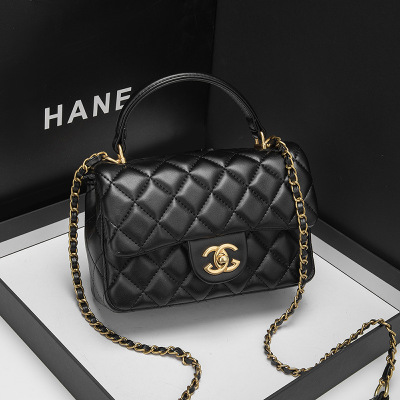 品牌女士小香风菱格链条包手提包新款女包时尚百搭肩包潮斜挎包