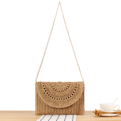 New crochet chain woven bag daily casual versatile beach vac