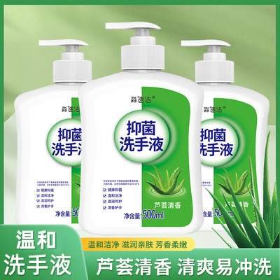 芦荟抑菌洗手液500ml大容量