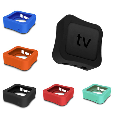 适用于Apple TV2021苹果智能电视HD6代机顶盒保护套4K硅胶保护套 4代/5代/6代通用迷彩多巴胺小红书跨境
