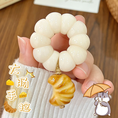 山竹大肠指尖迷你盘玩手把件饰品