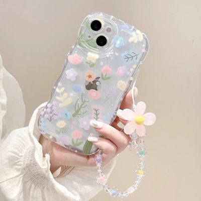 New Year Phone Case Bracelet适用 iPhone 17 Pro Max 15 Pro 13 Luxury Shockproof Cute Girls High Value
