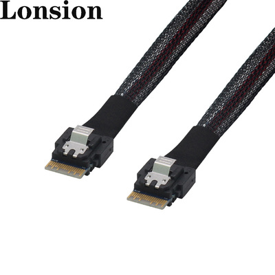Slimline SAS SFF-8654 4i 38P转8654 4I服务器速连接线