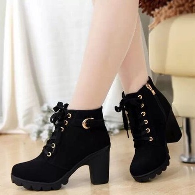 women's shoes sexy ladies high heels boots 40 秋冬天女短靴子