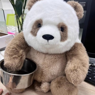 熊猫工厂 七仔仿真玩偶玩具基地情人节儿童七夕公仔礼物小七~