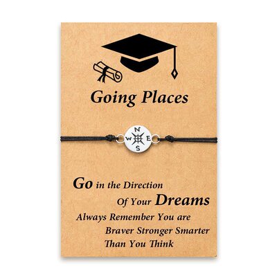 亚马逊爆款圣诞节简约蜡绳编织手链学生毕业女手串级编织手链