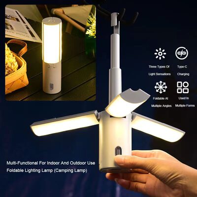 Foldable Camping Lantern,Portable Tent Light with Hook露营灯