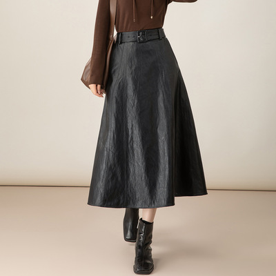 eworld25冬韩版设计感半身裙