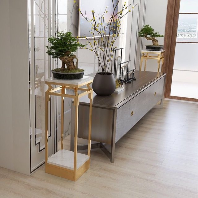 Modern simple flower stand living room interior porch ornaments floor ...