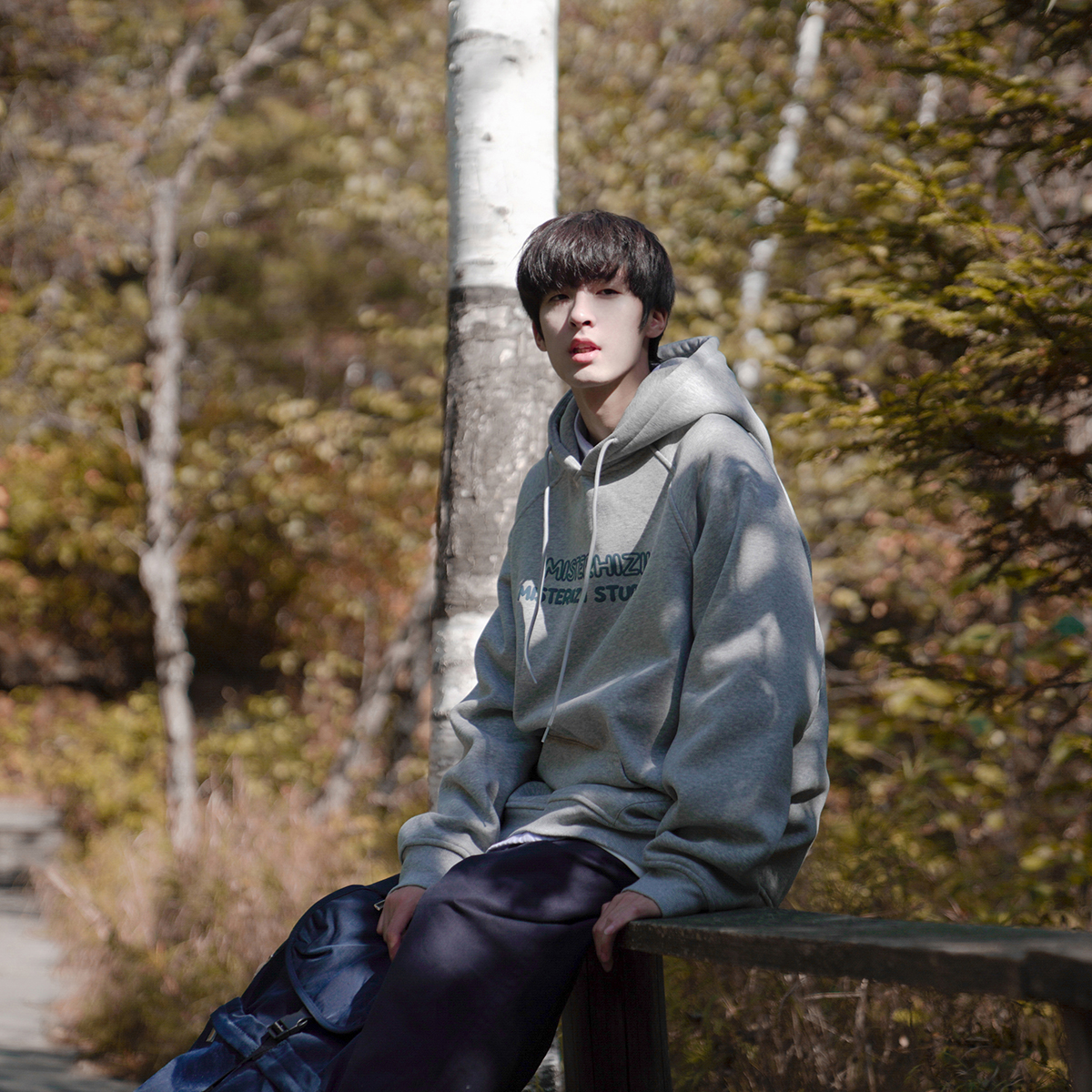 E禾子先生春秋装男士卫衣430g重磅字母印花cityboy学生百搭套头衫_虎窝淘