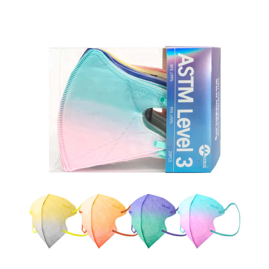 MEDEIS香港彩色3D小颜立体防护口罩夏季透气舒适阿Sa阿娇金晨同款_虎窝淘