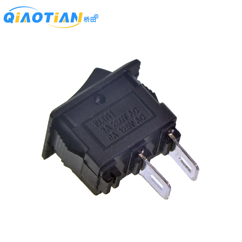 小船型开关翘板船形电源开关按钮8.5*13.5mm 250VAC 3A 2脚两档_虎窝淘