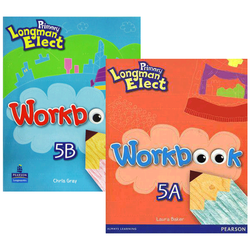 培生香港朗文小学英语教材 Primary Longman Elect 5A+5B英文原版书小学五年级英语练习册2本进口英语书籍 Pearson_虎窝淘