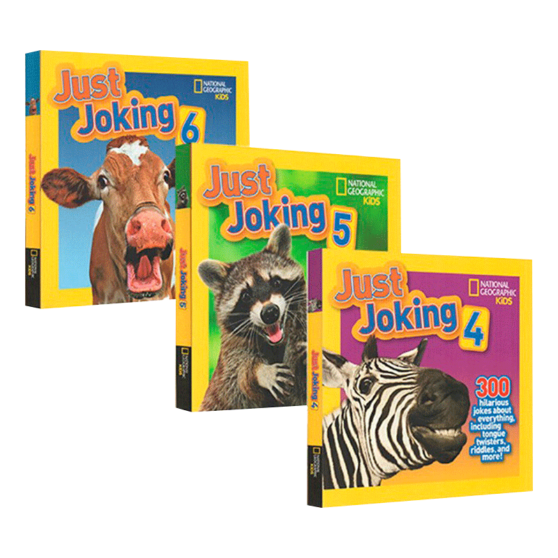 英文原版 Just Joking Laugh-Out-Loud Collector's Set国家地理儿童孩子们开玩笑系列 4-6册礼盒装英文 ...