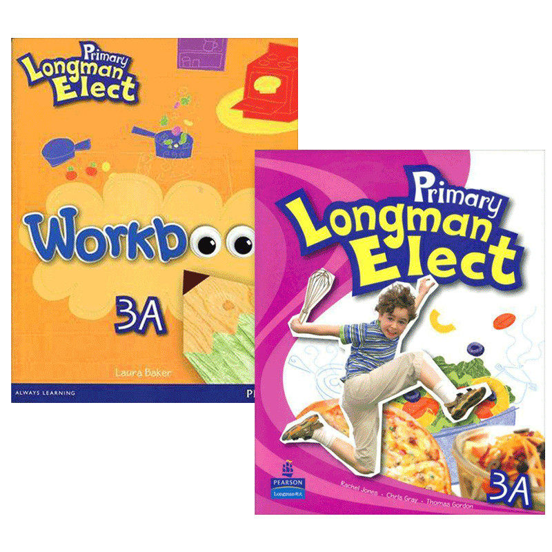 培生香港朗文小学英语教材3a全套 Pearson Primary Longman Elect 3A英文原版辅导书 3年级学生用书练习册2本进口 ...