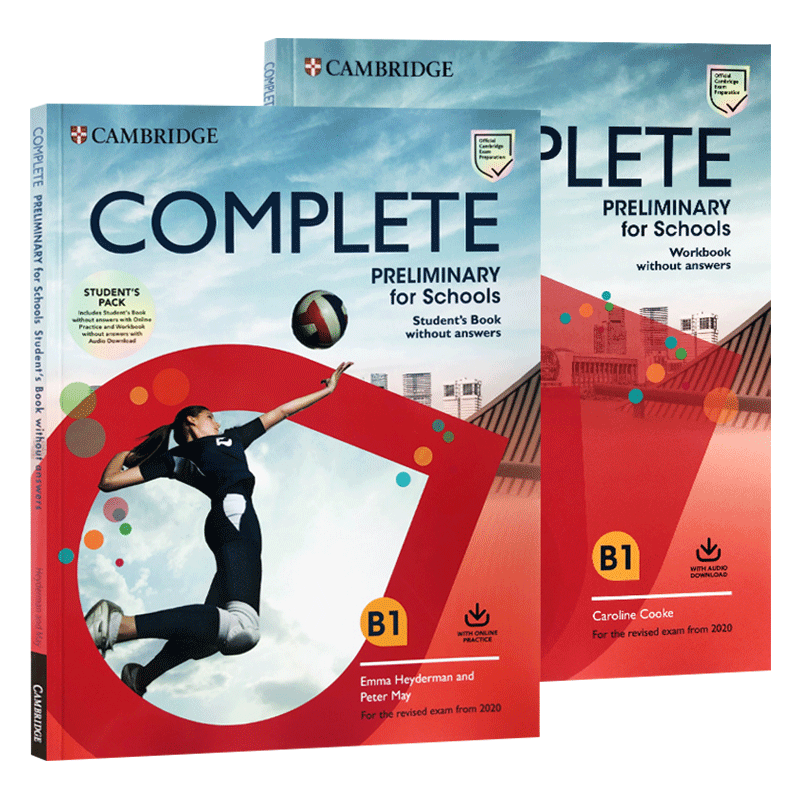 剑桥PET考试B1备考学生书套装青少版 Complete Preliminary for Schools Student's Book ...
