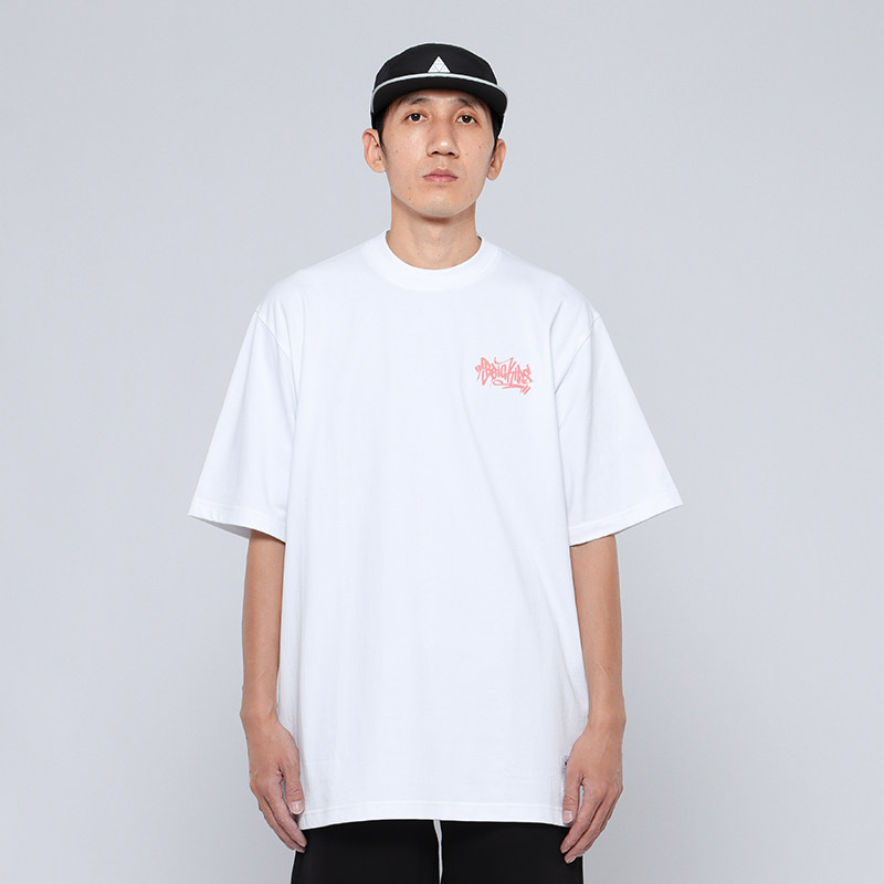 bboy街舞宽松t恤嘻哈滑板重磅短袖hiphop popping涂鸦潮流滑板_虎窝淘