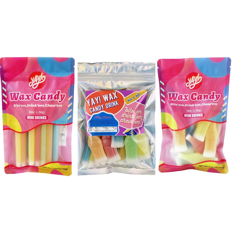 现货美国Nik L Nip Wax candy网红同款可食用蜡瓶糖YAY蜡棍糖爆浆_虎窝淘