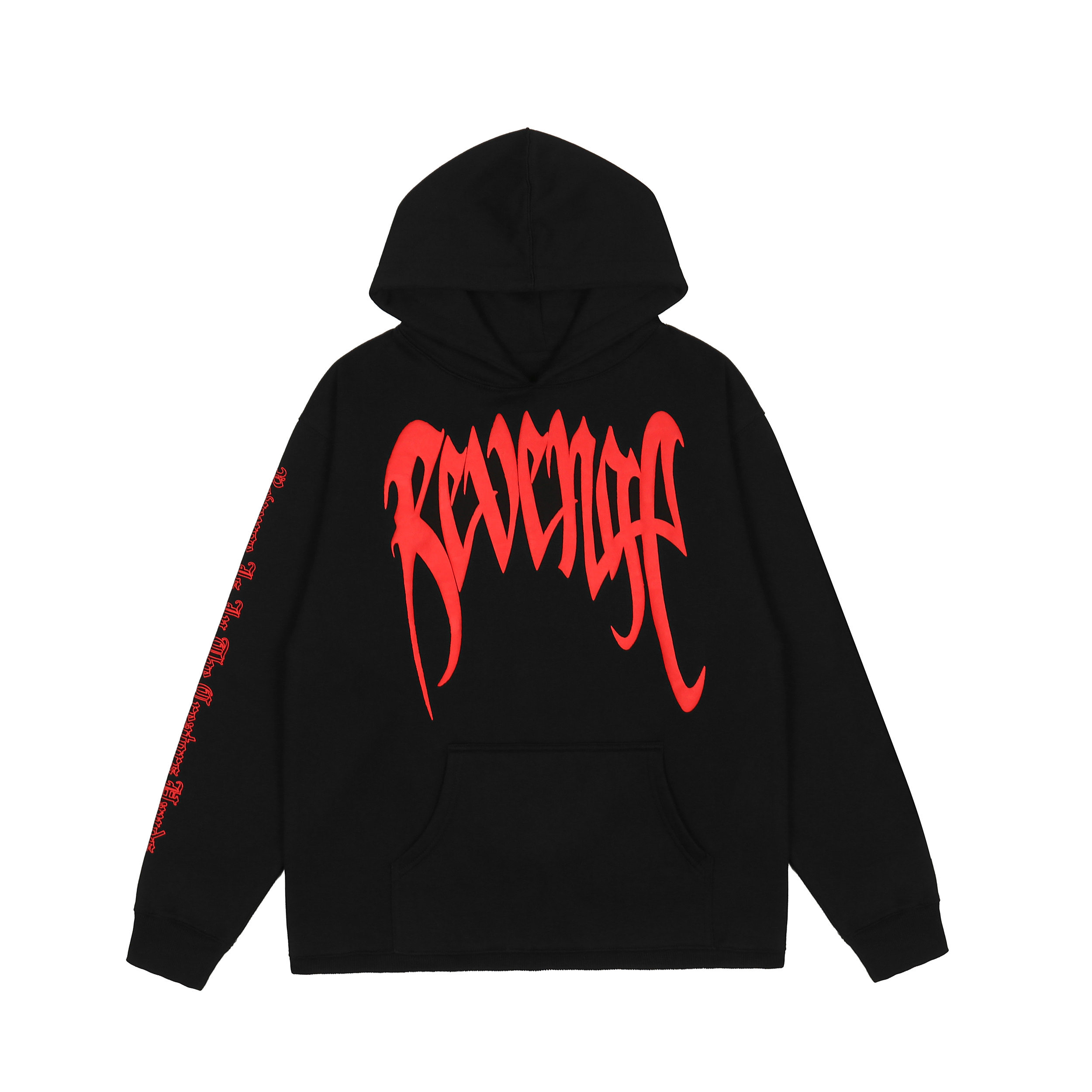 xxxtentacion同款 revenge连帽卫衣嘻哈说唱摇滚 hiphop发泡帽衫_虎窝淘