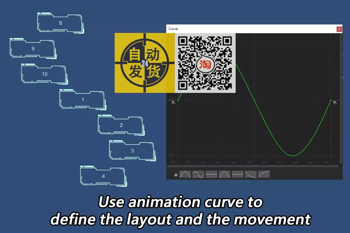 U3D插件 Circular Scrolling List 5.1显示内容的UI组件工具_虎窝淘