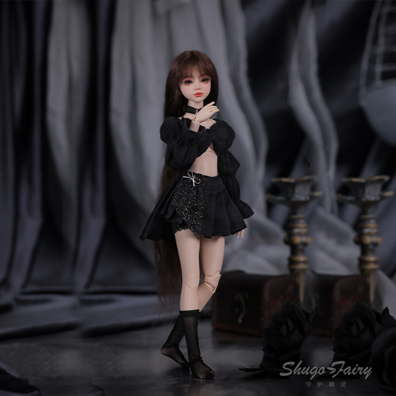 正版bjd娃娃6分Aurola安岚简约风关节人偶全套原创手工化妆_虎窝淘