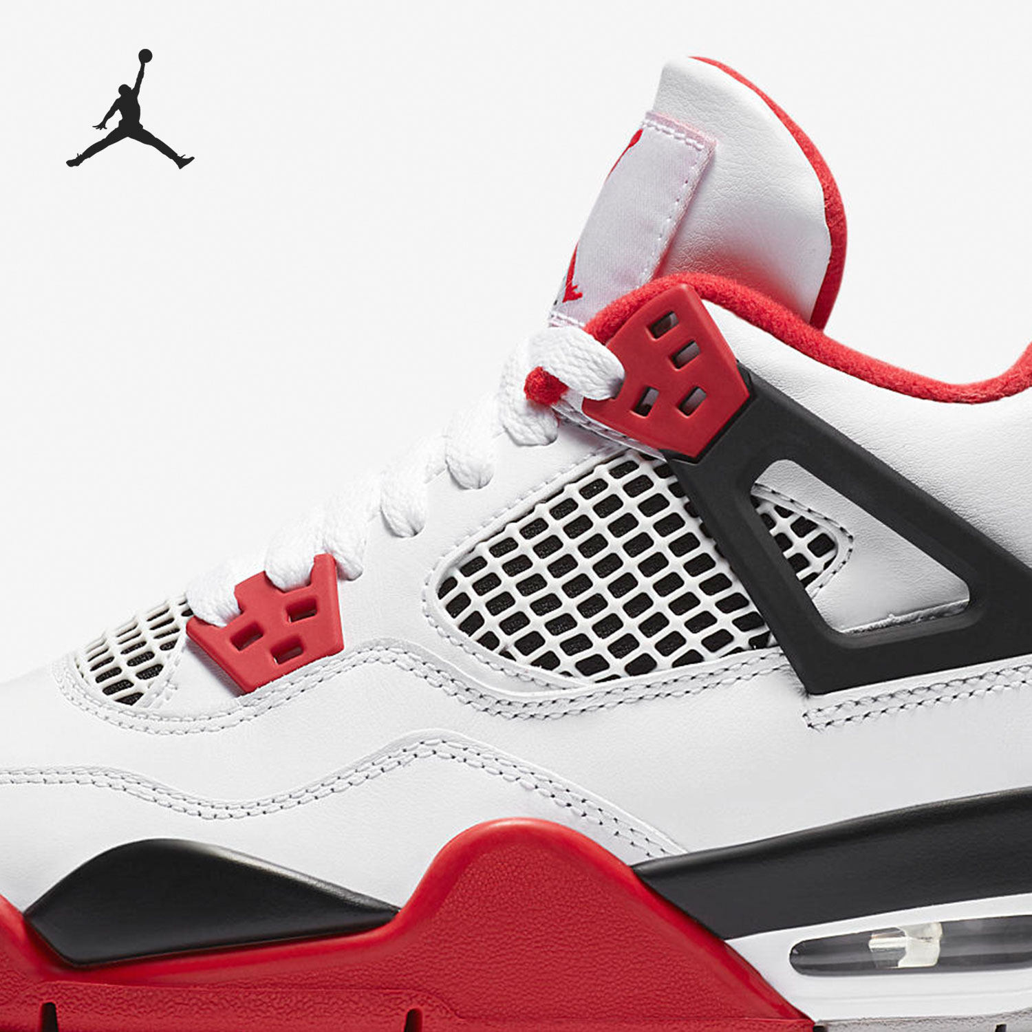 Nike/耐克AIR JORDAN 4 AJ4儿童运动休闲舒适篮球鞋408452-160_虎窝淘