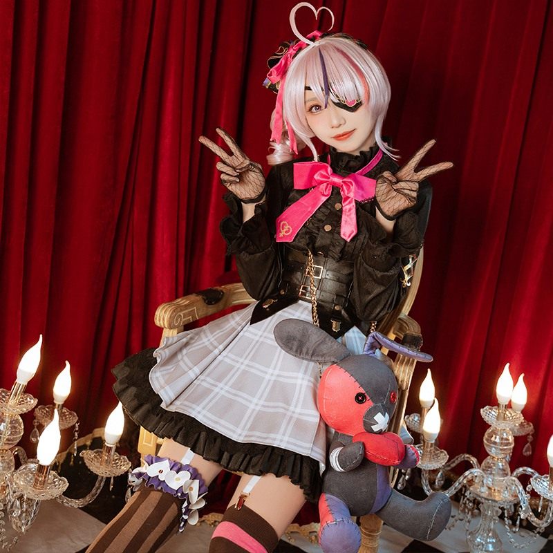 次元依Vtuber虚拟主播ILUNA彩虹社Maria Marionette cosplay女装_虎窝淘
