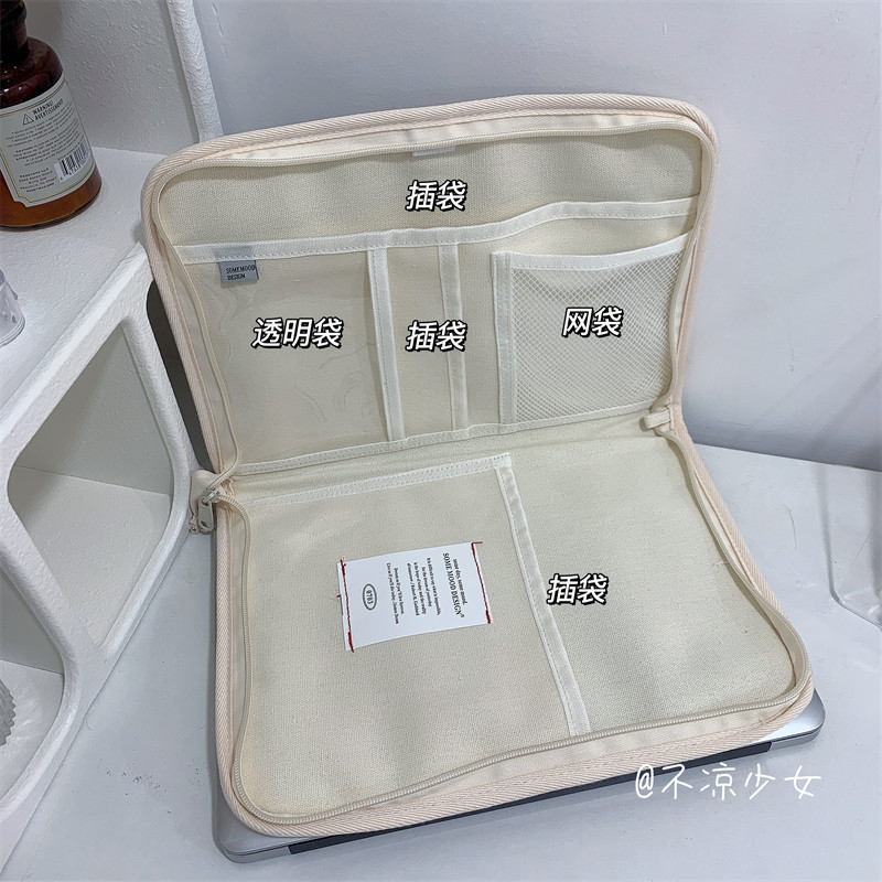 韩国ins风11/12.9寸iPad平板电脑内胆包手拿透明保护收纳包信封包_虎窝淘