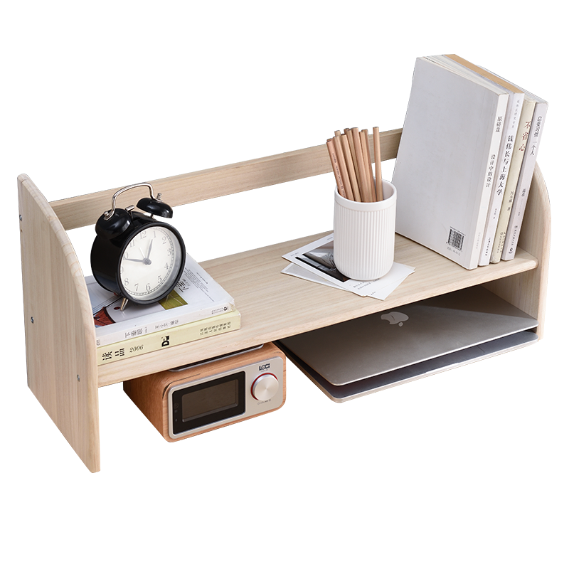 家逸北欧实木小书架学生家用桌上创意儿童书柜简易桌面收纳置物架_虎窝淘