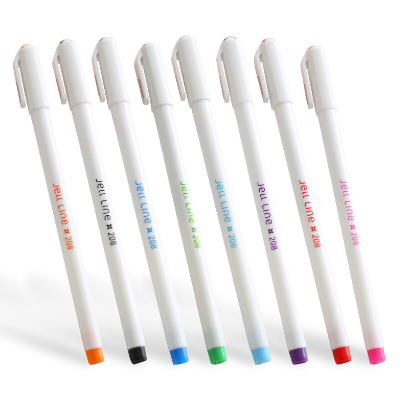 慕那美monami-0.4mm彩色中性笔水笔针管水彩笔中柏勾线笔8支装_虎窝淘