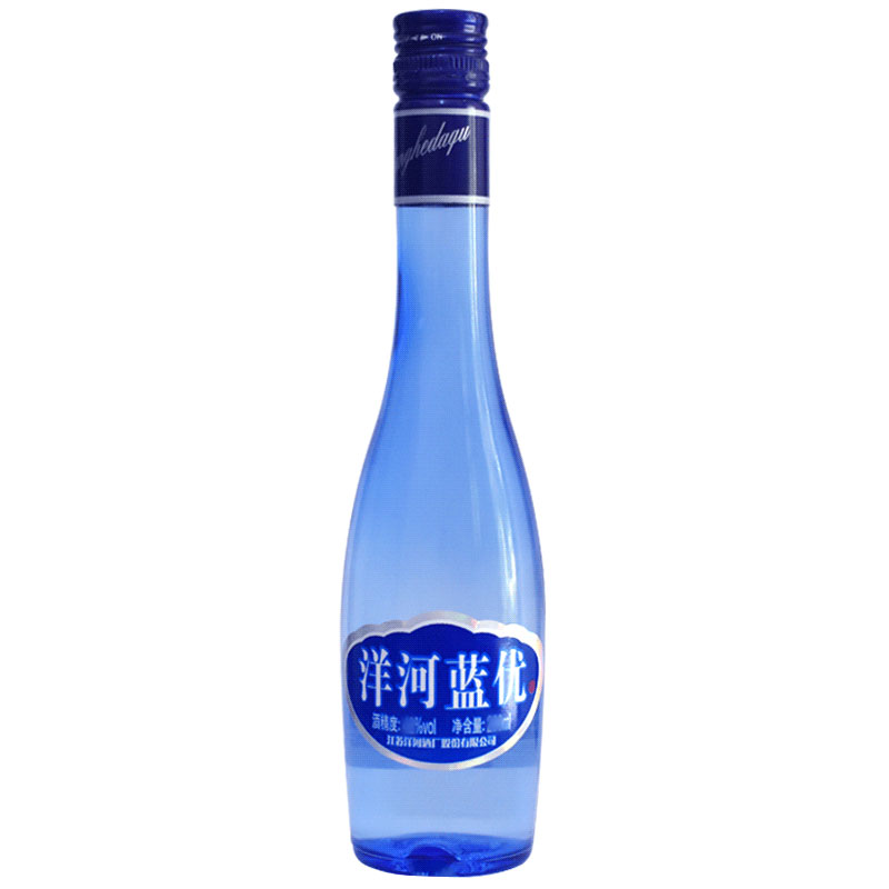洋河蓝优42度480ml*6/12瓶装整箱浓香型粮食白酒自饮光瓶酒宴请_虎窝淘