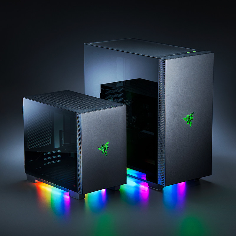 Razer雷蛇新款战斧Mini-ITX游戏机箱幻彩RGB台式电脑DIY配件主机_虎窝淘